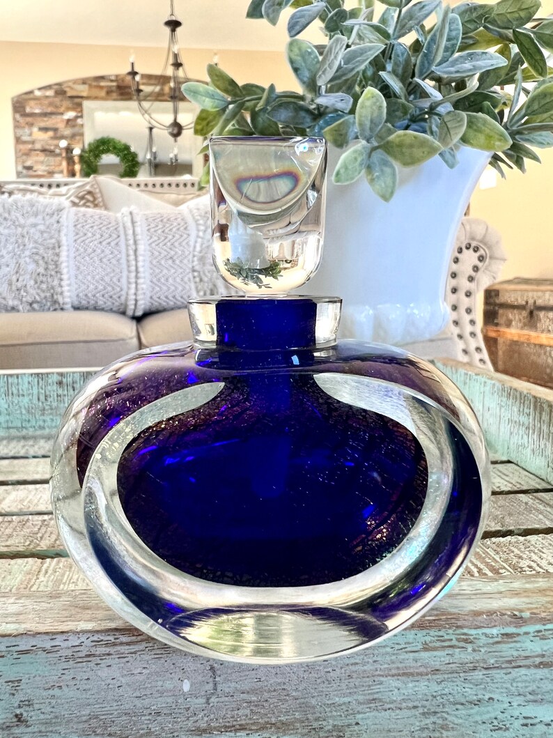 Stephen Correia Art Glass Perfume Bottle With Dapper Artist - Etsy