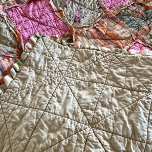 Vintage Isabella's Journey Rag Quilt Quilted Prairie Light - Etsy