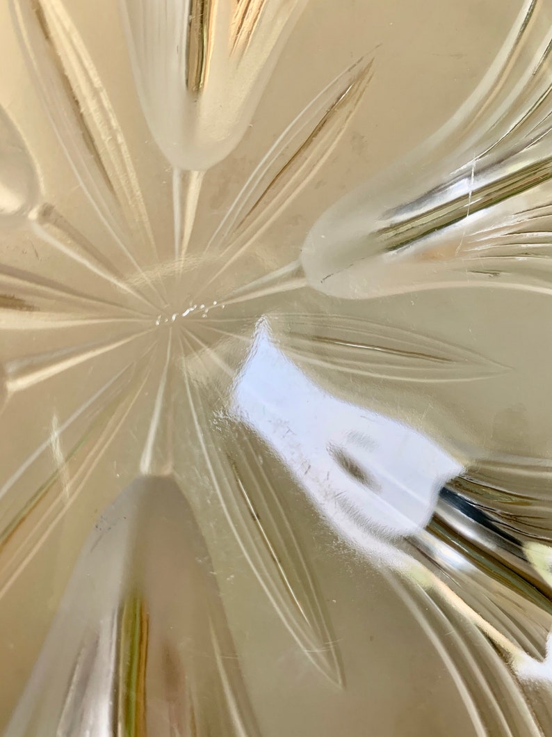 Verlys Glass Large Frosted Decor Bowl Tassel Bowl Art Glass | Etsy