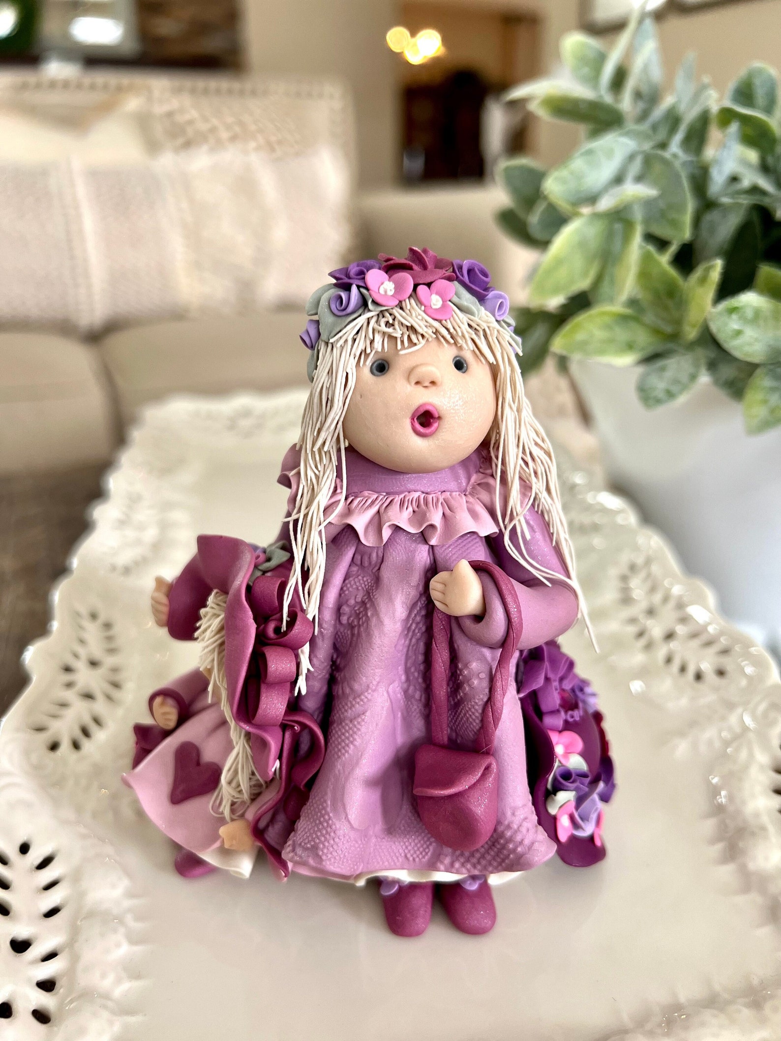 Vintage Artist Signed Tjitske Van Nus Little Darling Dolls - Polymer ...