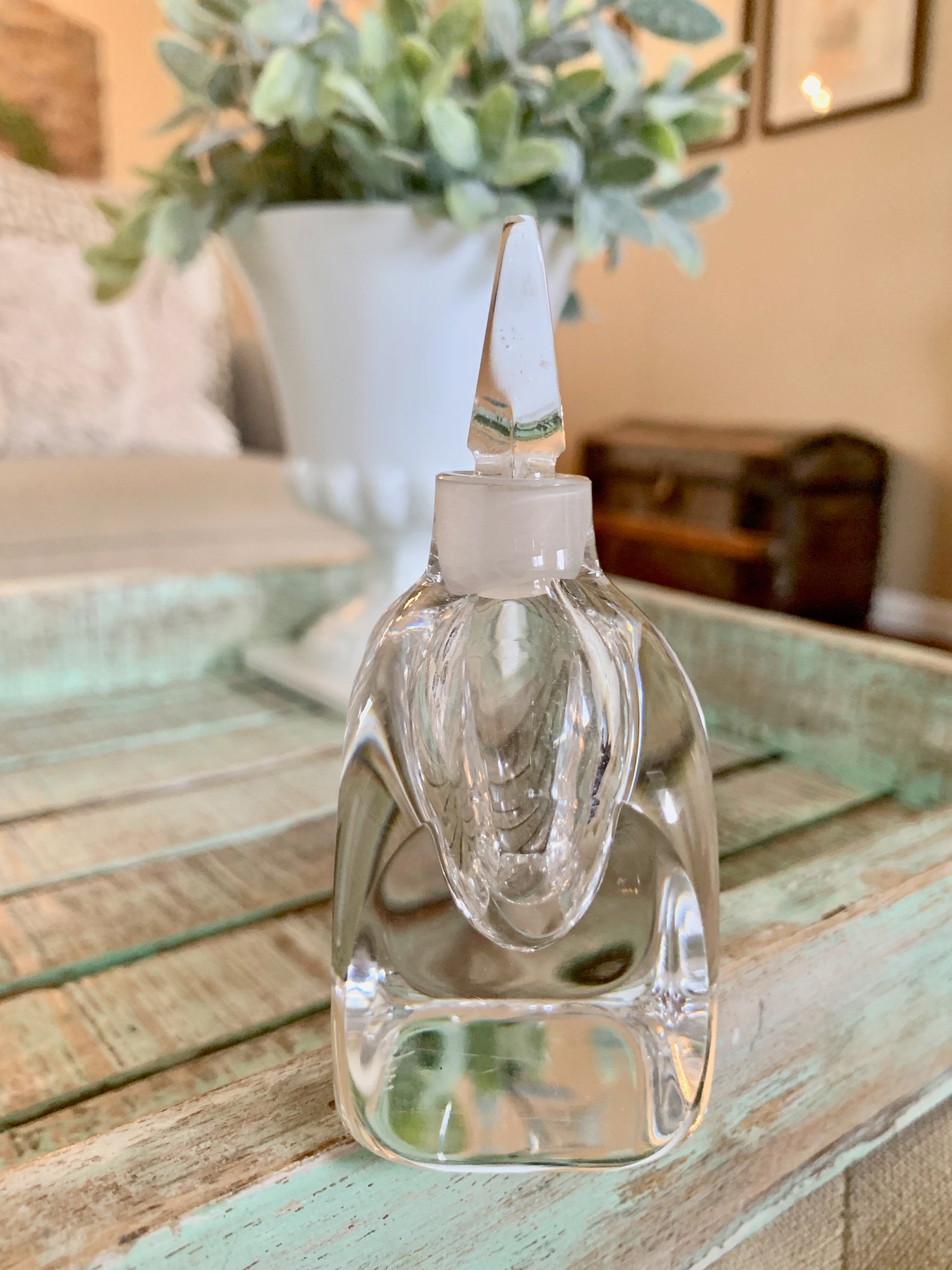 Orrefors Crystal Sweden Perfume Bottle with Stopper Signed | Etsy