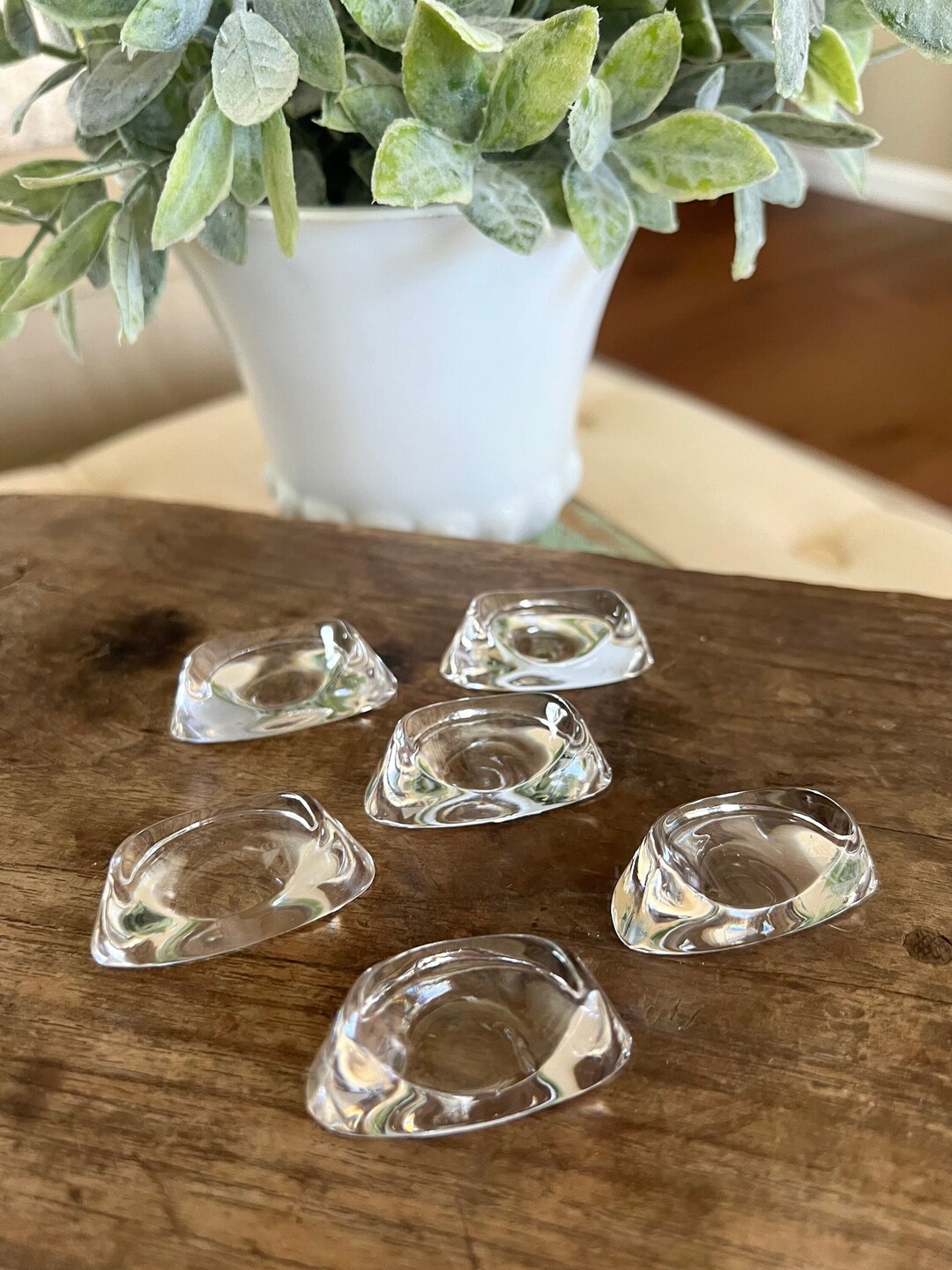 Set of 6 Cotte Crystal Italy Knife Rests, Utensil Rests, Chopstick Rest ...