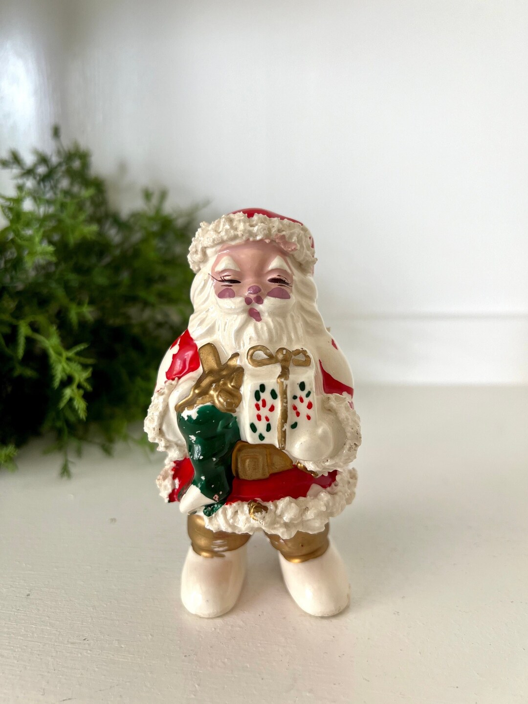 Vintage 1960's Spaghetti Santa Bank Santa Saver Missing Plug TYCAALAK ...