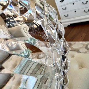 Waterford Crystal 8" Oval Bowl Vertical Cut Pattern Vertical Cut ...