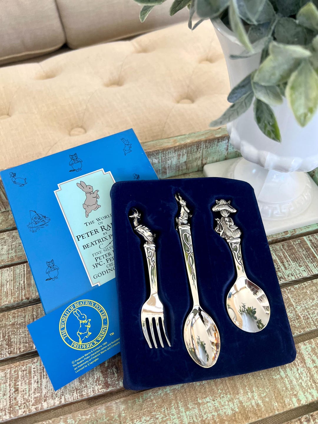 Godinger Peter Rabbit by Beatrix Potter Pattern Toddler Flatware ...