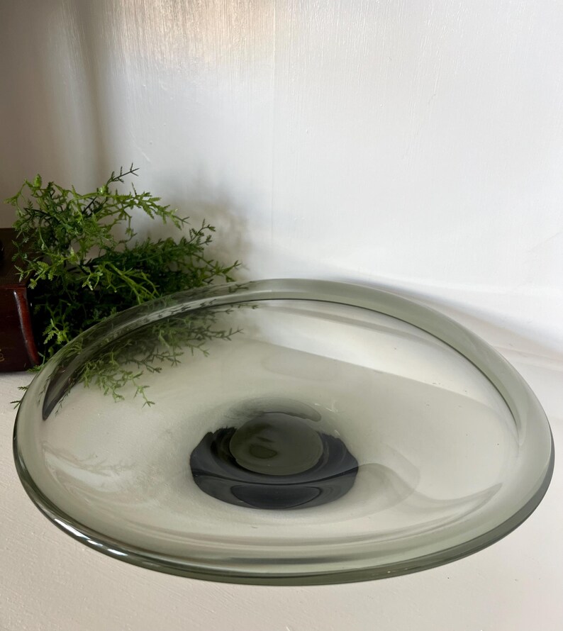 Vintage Mid Century Modern Holmegaard per Lutkin Biomorphic Freeform ...