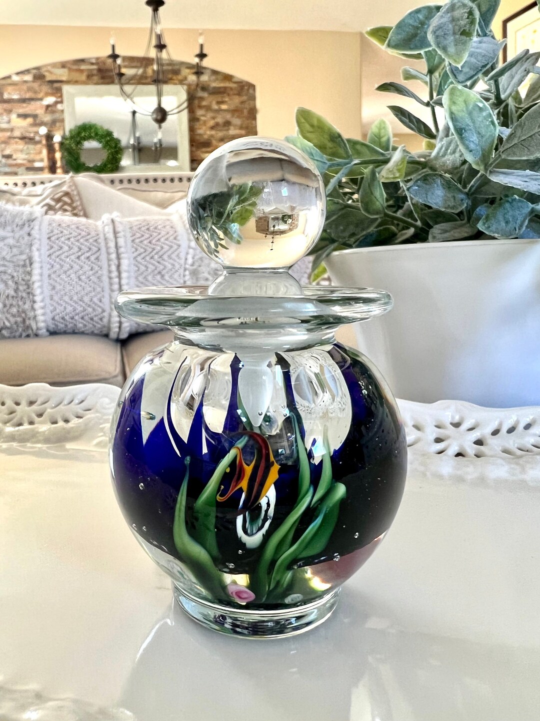 Lundberg Studio Art Glass Perfume Bottle With Dapper Artist Signed ...