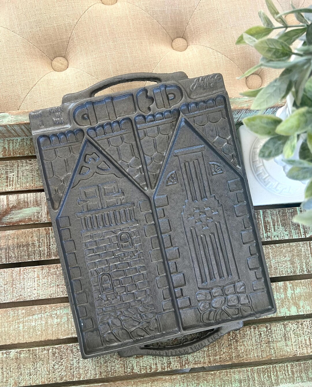 John Wright Cast Iron Victorian Gingerbread Home Two Sided Mold, 1985 ...