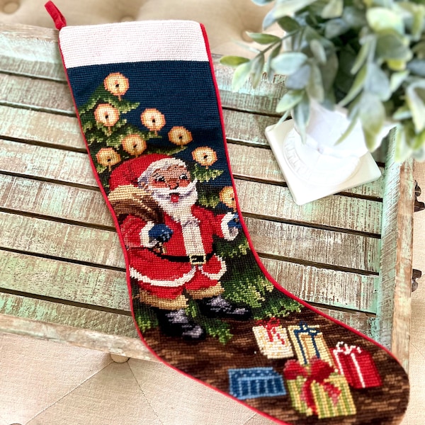 Needlepoint Stocking - Etsy