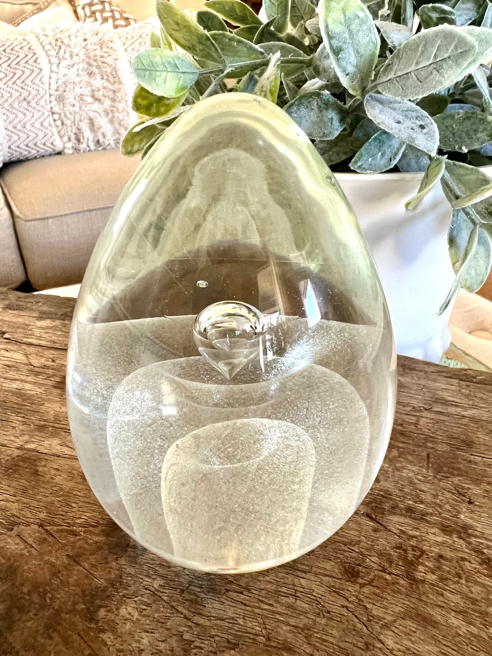 Orient & Flume Art Glass Clear Vortex Iridescent Vails Bubble - Etsy