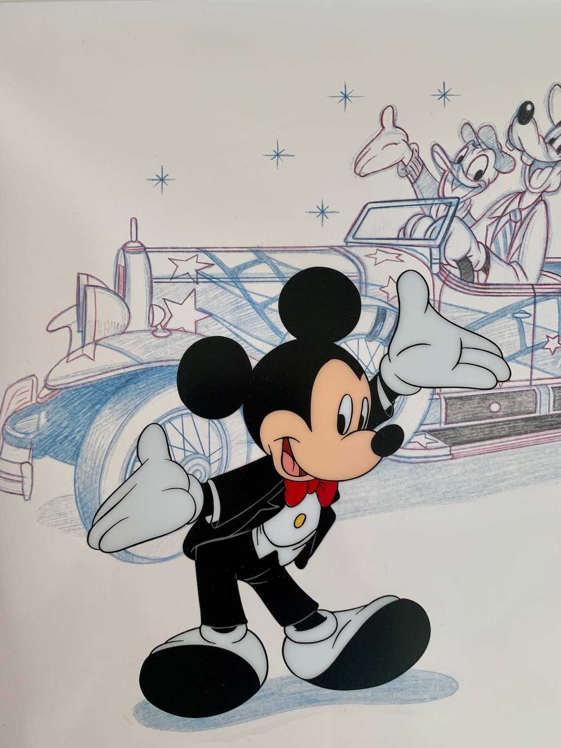 Art of Disney Animation Gallery Sericel Mickey Mouse Minnie - Etsy