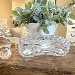Atlantis Crystal Vertical Cut Desk Flask and Stopper, Whiskey, Rum ...