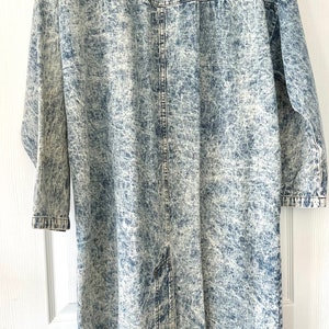 1980's Vintage Acid Washed Jean Trench Coat PG Collections Ginger Bort ...