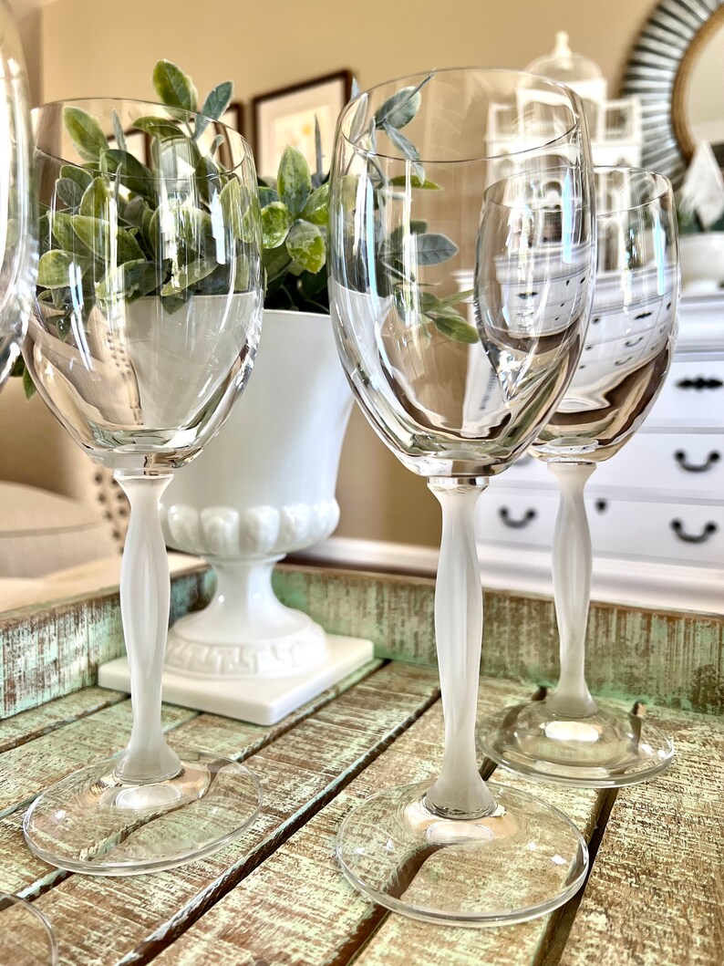 Mikasa Crystal Set of 4 Water Goblets or Large Wine Glass Ballet ...