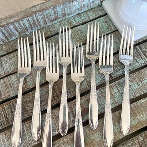 National Silver Co. Silver Plate 51 Piece Flatware Set King Edward ...