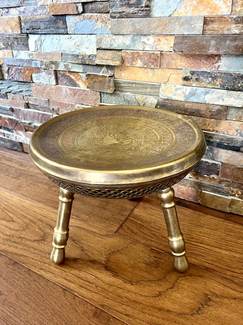 Turkish Moroccan Tri Legged Stool Foot Warmer Bath Stool - Etsy