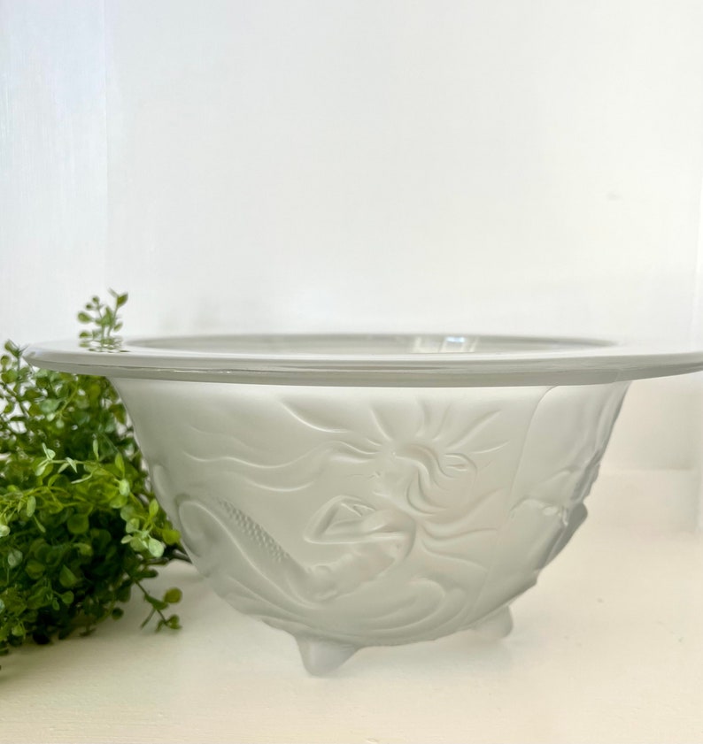 Joseph Inwald Barolac Satin Frosted Decor Bowl - Mermaids - Molded ...