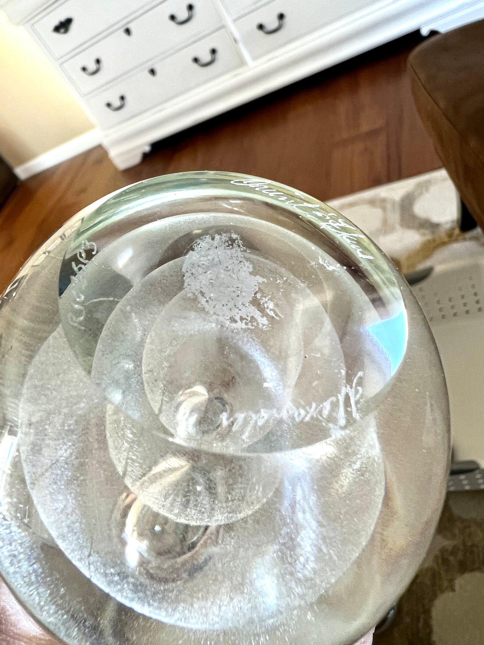 Orient & Flume Art Glass Clear Vortex Iridescent Vails Bubble - Etsy