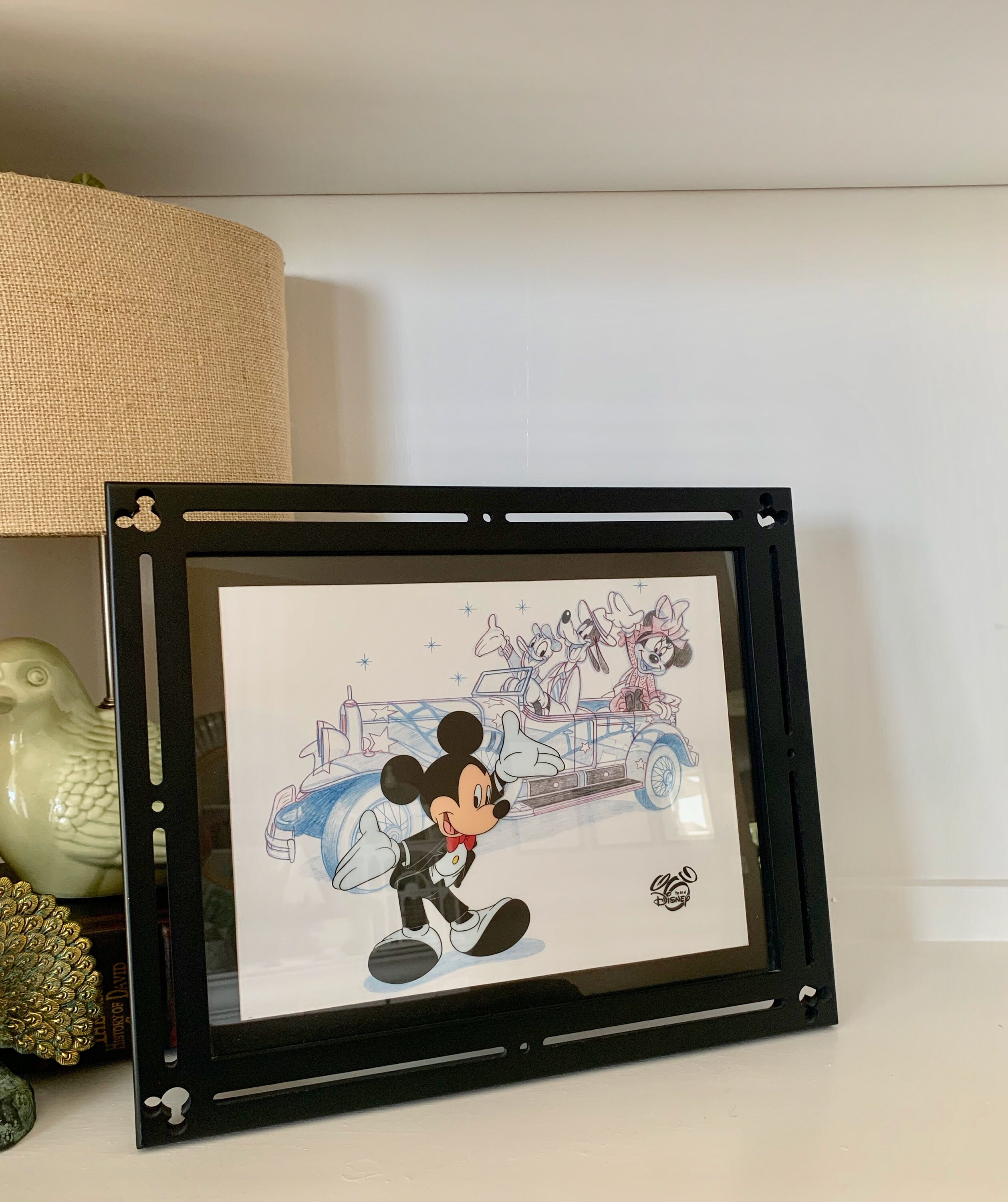 Walt Disney And Mickey Mouse Shadow