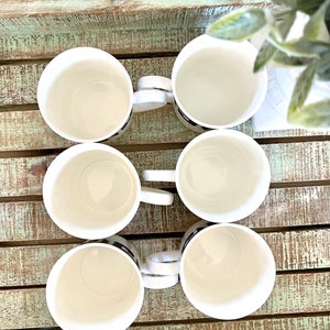 Six Wedgwood Cups Black Keystone Pattern Susie Cooper Designs Greek Key ...