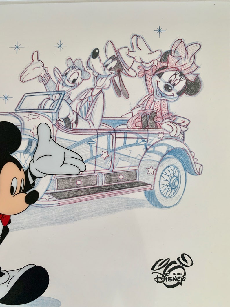 Art of Disney Animation Gallery Sericel Mickey Mouse Minnie | Etsy
