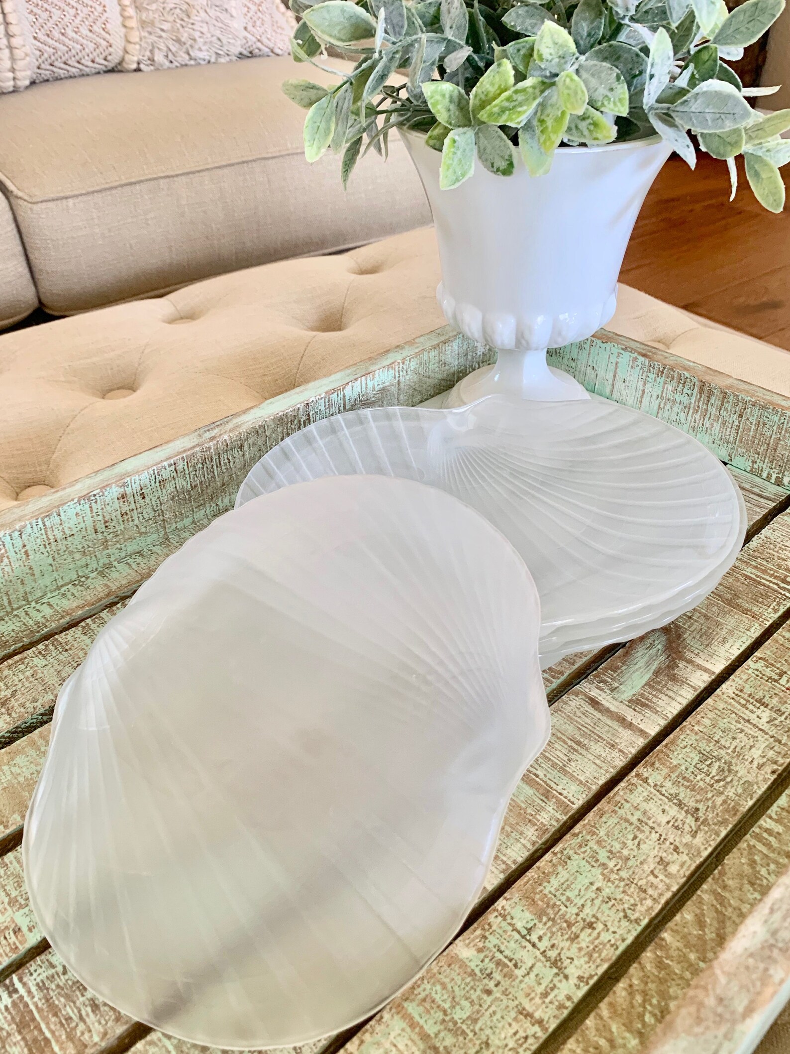 Hoya Crystal Japan Set of 4 Appetizer Dessert Salad Plate | Etsy