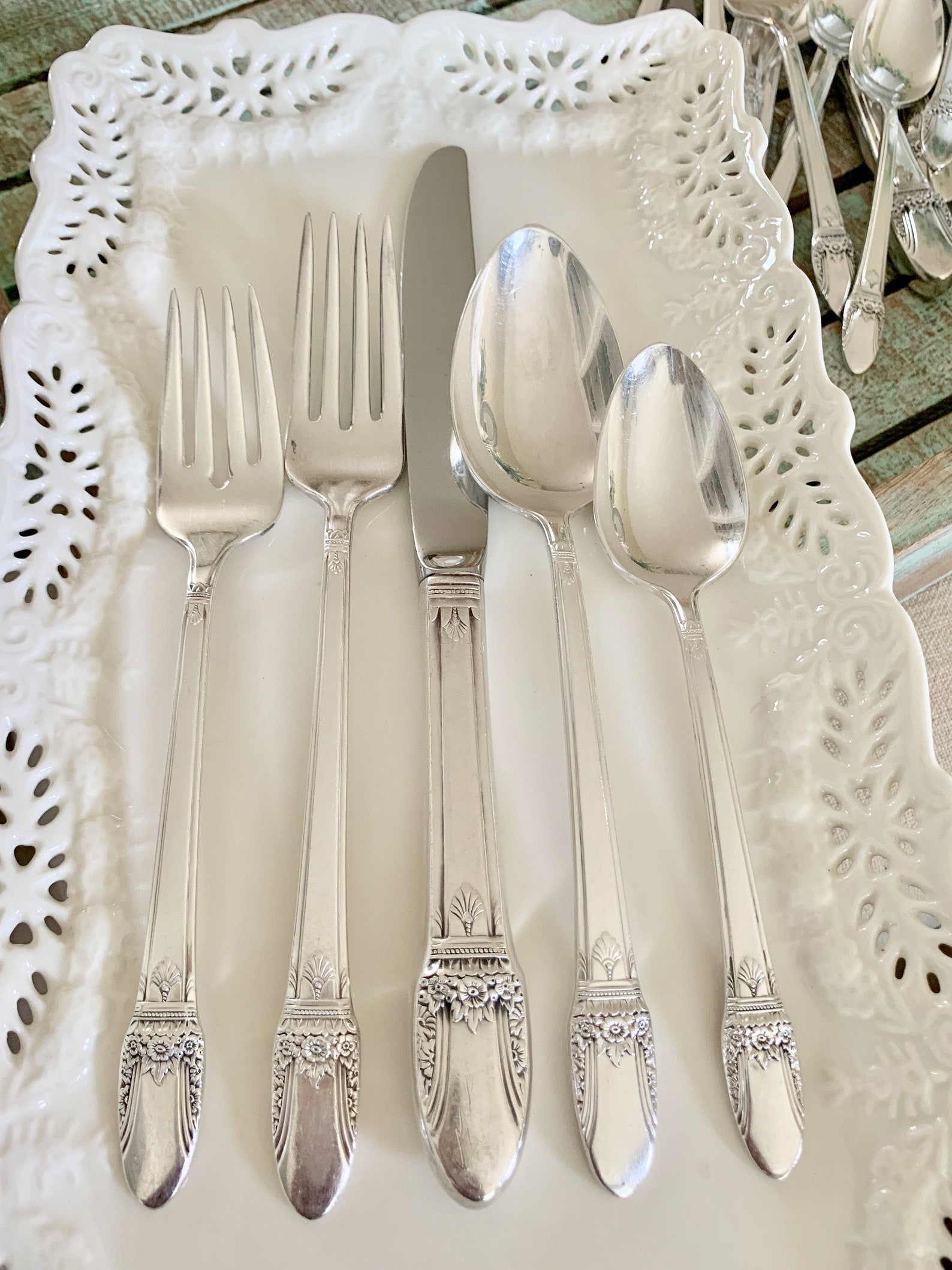 Rogers Bros Silver Plate Silverplated 32 Piece Flatware First - Etsy