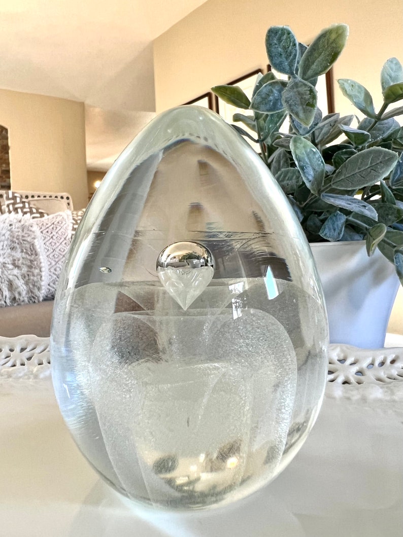 Orient & Flume Art Glass Clear Vortex Iridescent Vails Bubble - Etsy