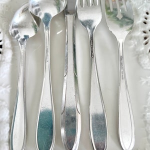 Vintage Curated Mismatched Silverplated Flatware, 5 Piece, Single Place ...