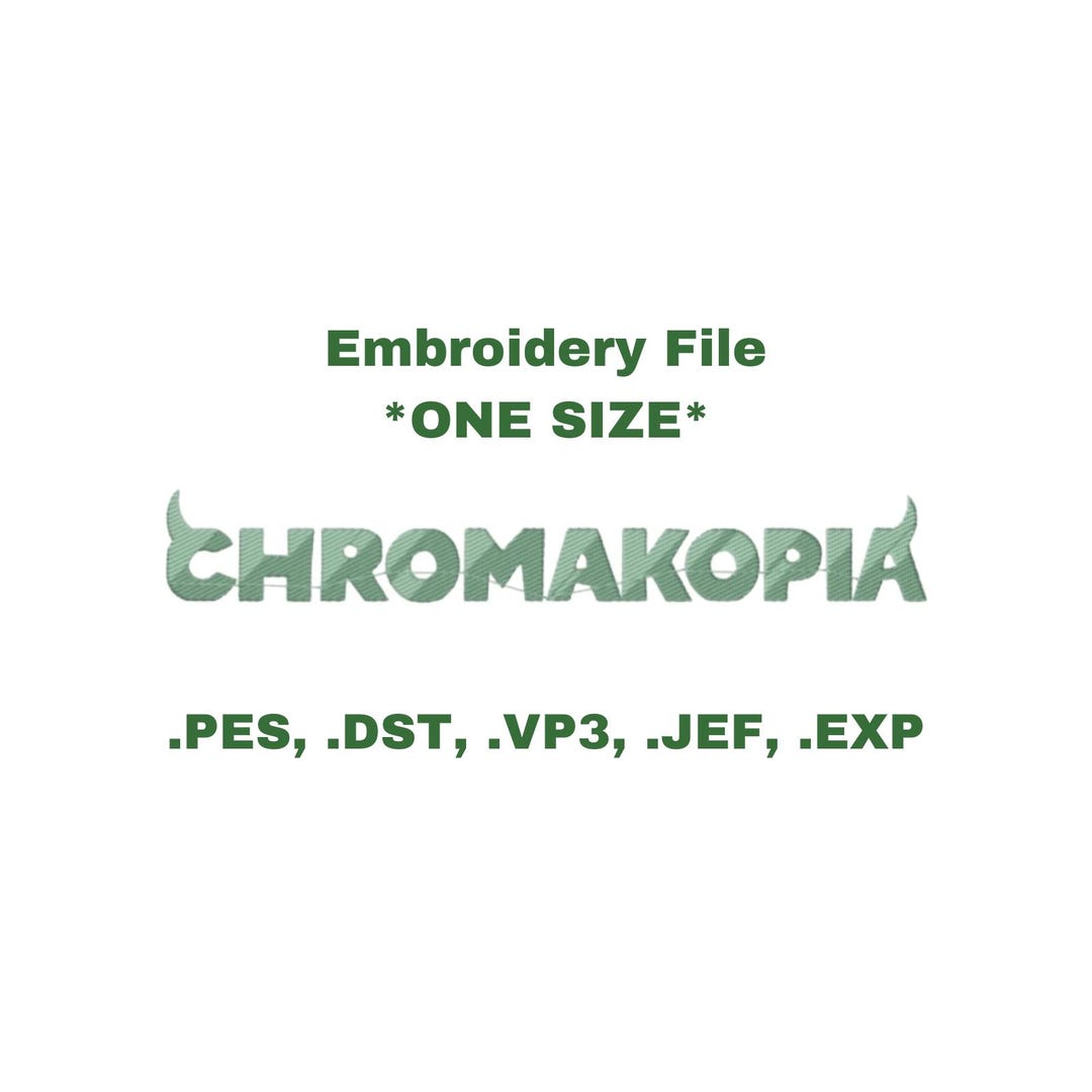 Chromakopia Logo Embroidery File ONE SIZE - Etsy Canada