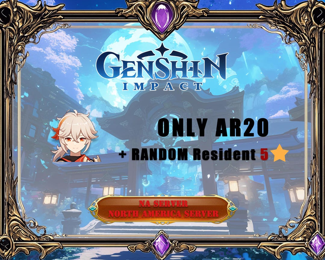 Kazuha Genshin Impact NA Account AR 20 Genshin Impacts Account Reroll ...
