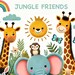 Digital Download Jungle Animal Poster for Kids | Adorable Wall Art ...