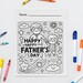 Happy Father's Day Coloring Page Pack | Father's Day Coloring ...