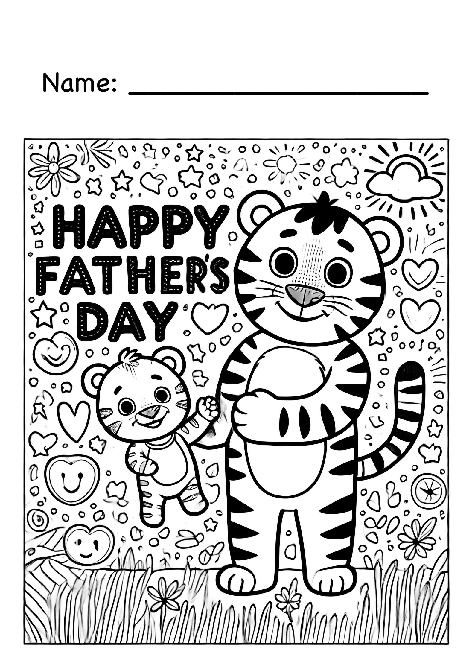 Happy Father's Day Coloring Page Pack | Father's Day Coloring ...