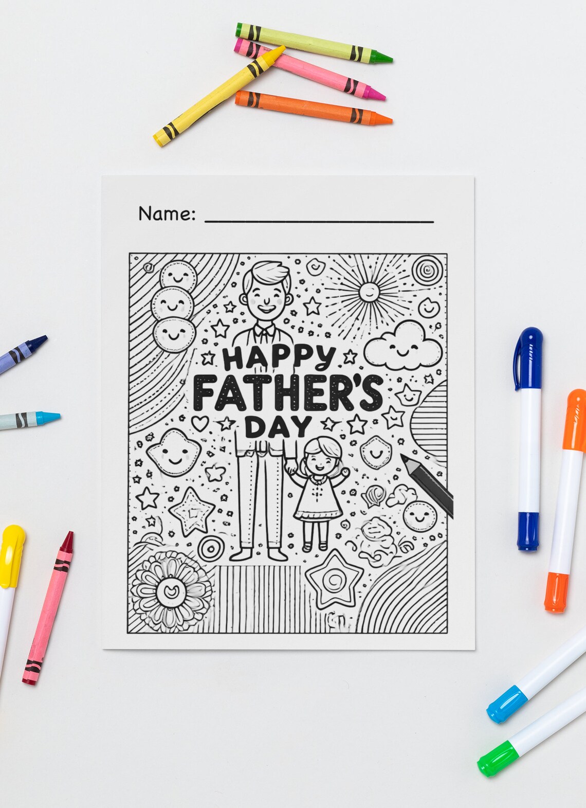 Happy Father's Day Coloring Page Pack | Father's Day Coloring ...