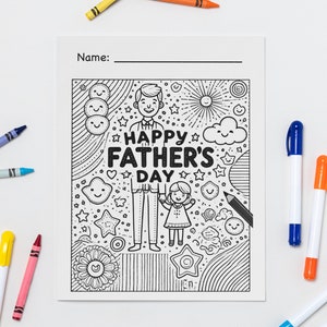 Happy Father's Day Coloring Page Pack | Father's Day Coloring ...