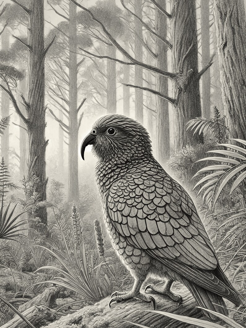New Zealand Native Birds Digital Download Wall Art | Ruru (new Zealand ...