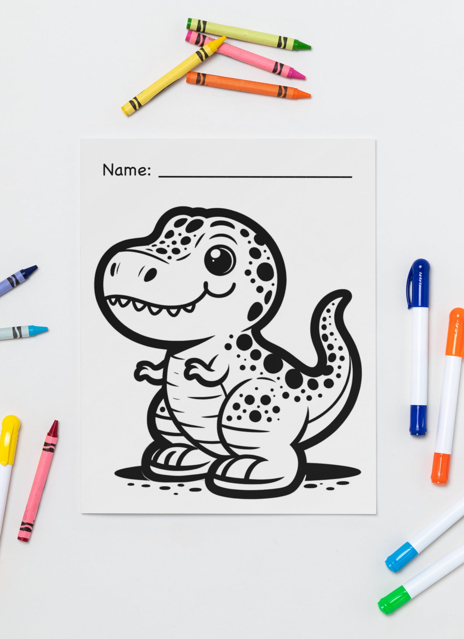 Dinosaur Children's Colouring Page Mega Pack | T-rex, Parasaurolophus ...