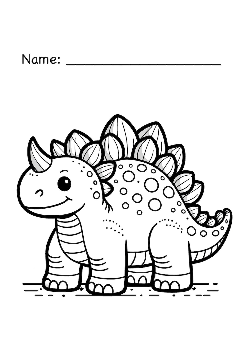 Dinosaur Children's Colouring Page Mega Pack | T-rex, Parasaurolophus ...