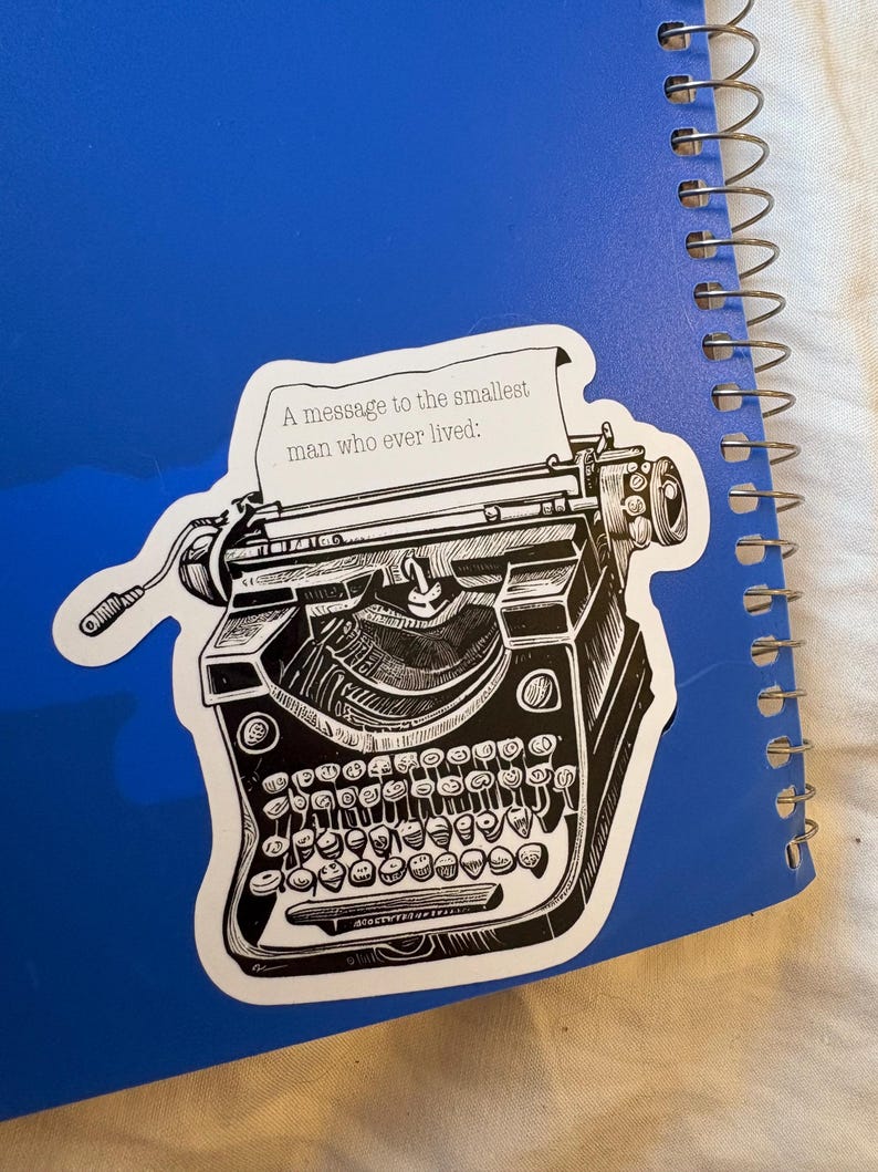 TTPD "the Small Man Who Ever Lived" Sticker, Tortured Poets Department ...