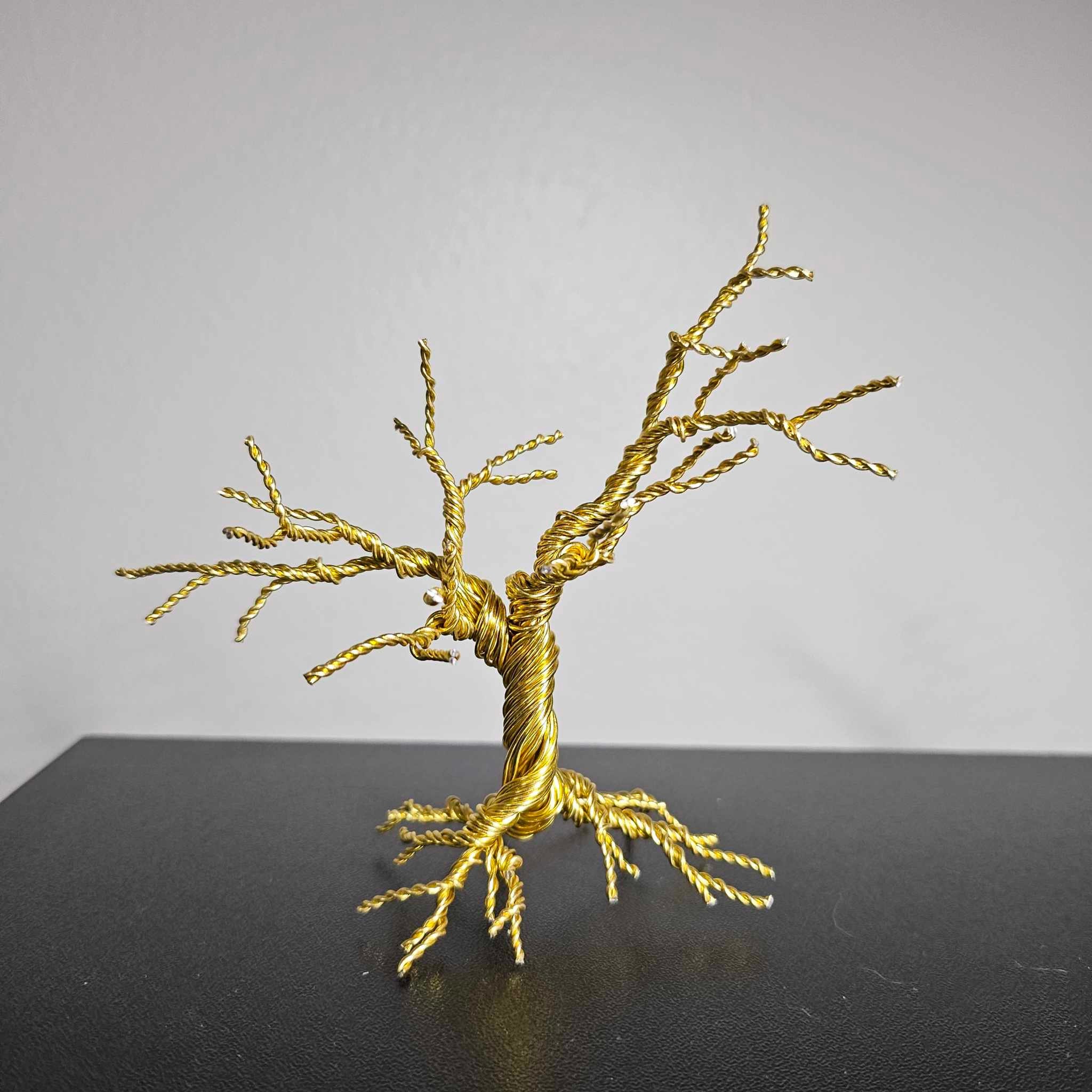 Miniature Wire Trees Gold Collection of 3 Pieces - Etsy
