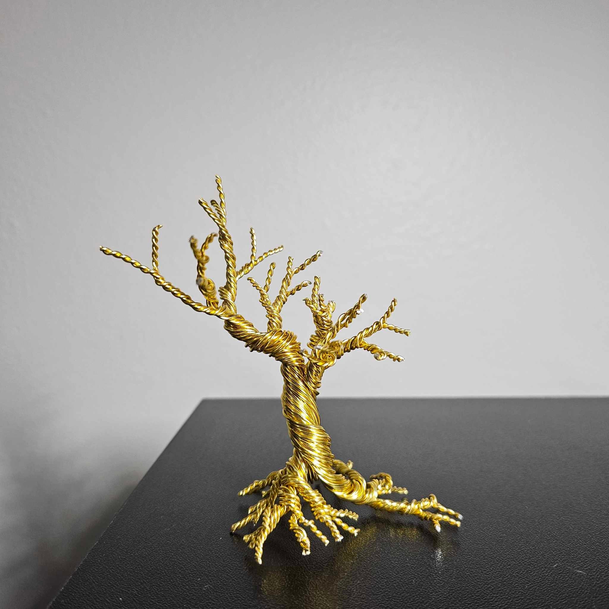Miniature Wire Trees Gold Collection of 3 Pieces - Etsy