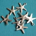 Bulk 100 pcs antiqued Silver Star fish charm 19mm | Etsy
