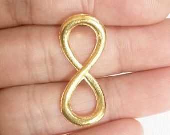 2-25 pcs / Gold INFINITY Links Connectors Pendants Charm | Etsy