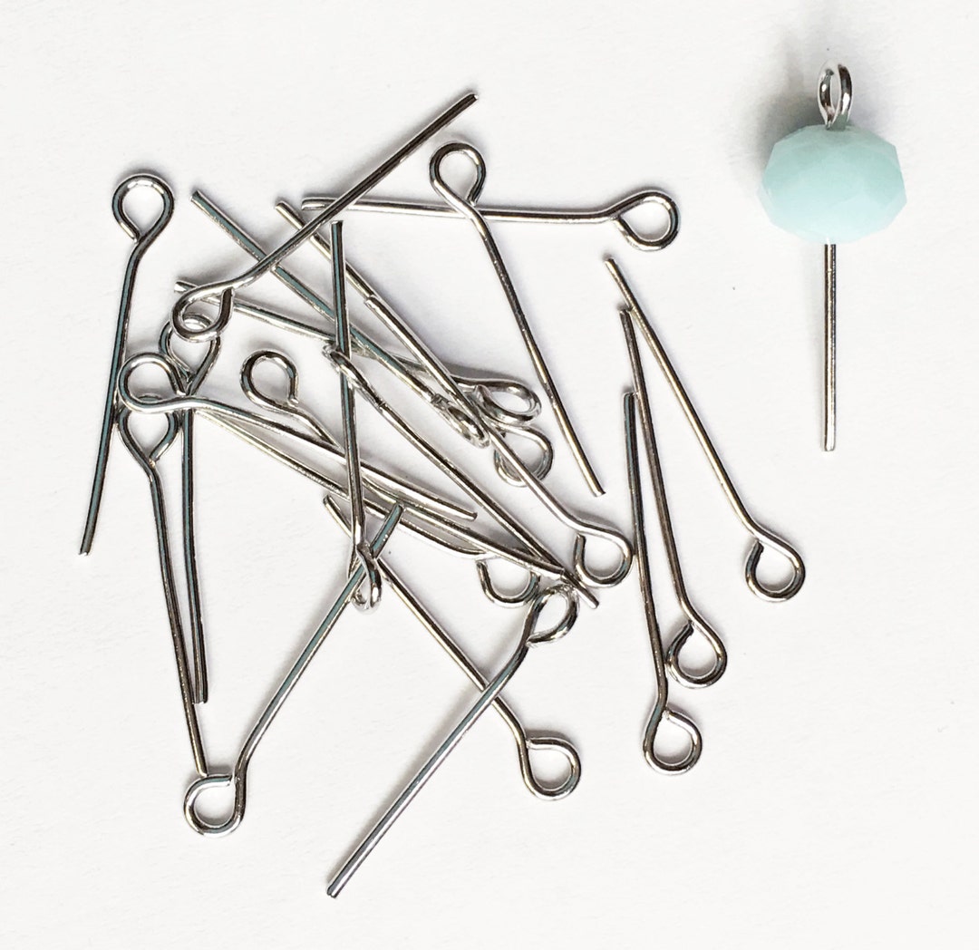 Bulk 500 Antique Silver Finished Steel Eye Pins 20mm Long 21 Gauge - Etsy