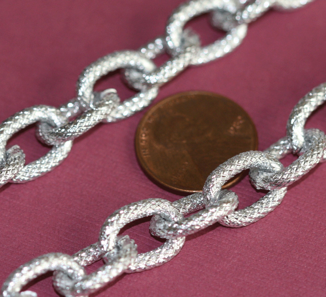 5 Ft Large Aluminum Chain Texture Cable Chain Open Link Chain | Etsy