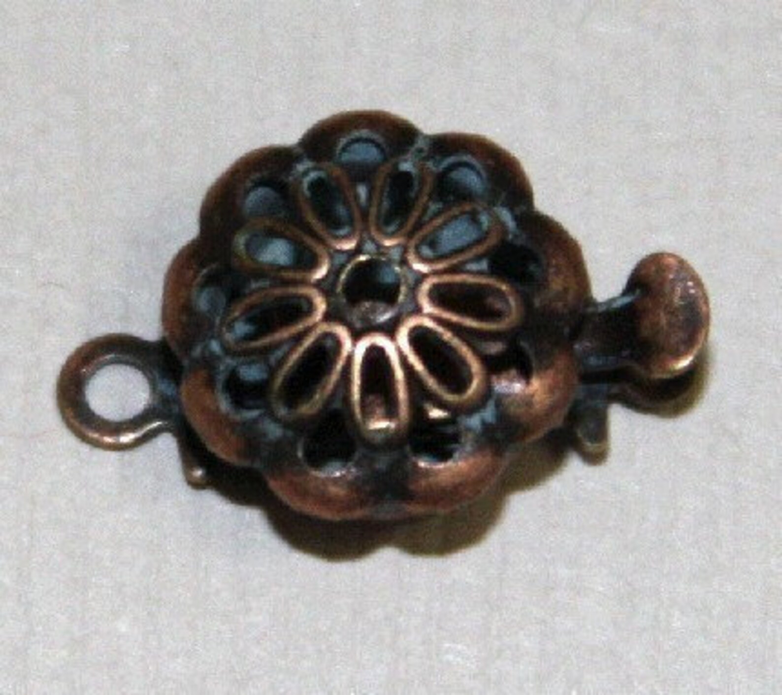 25 Sets Antiqued Copper Flower Shape Clasp 9mm - Etsy