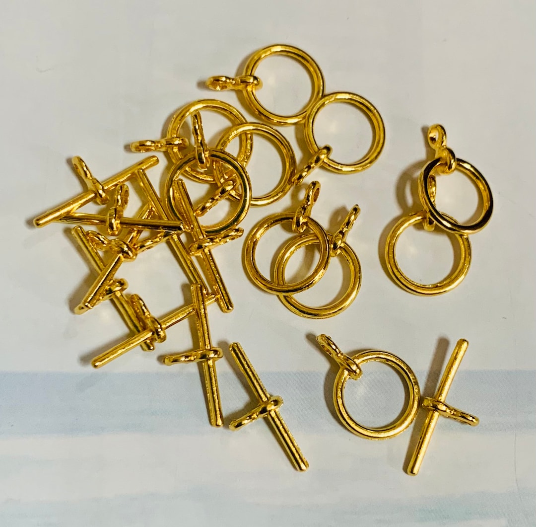 20 Sets Gold Plated Toggle Clasps - Etsy