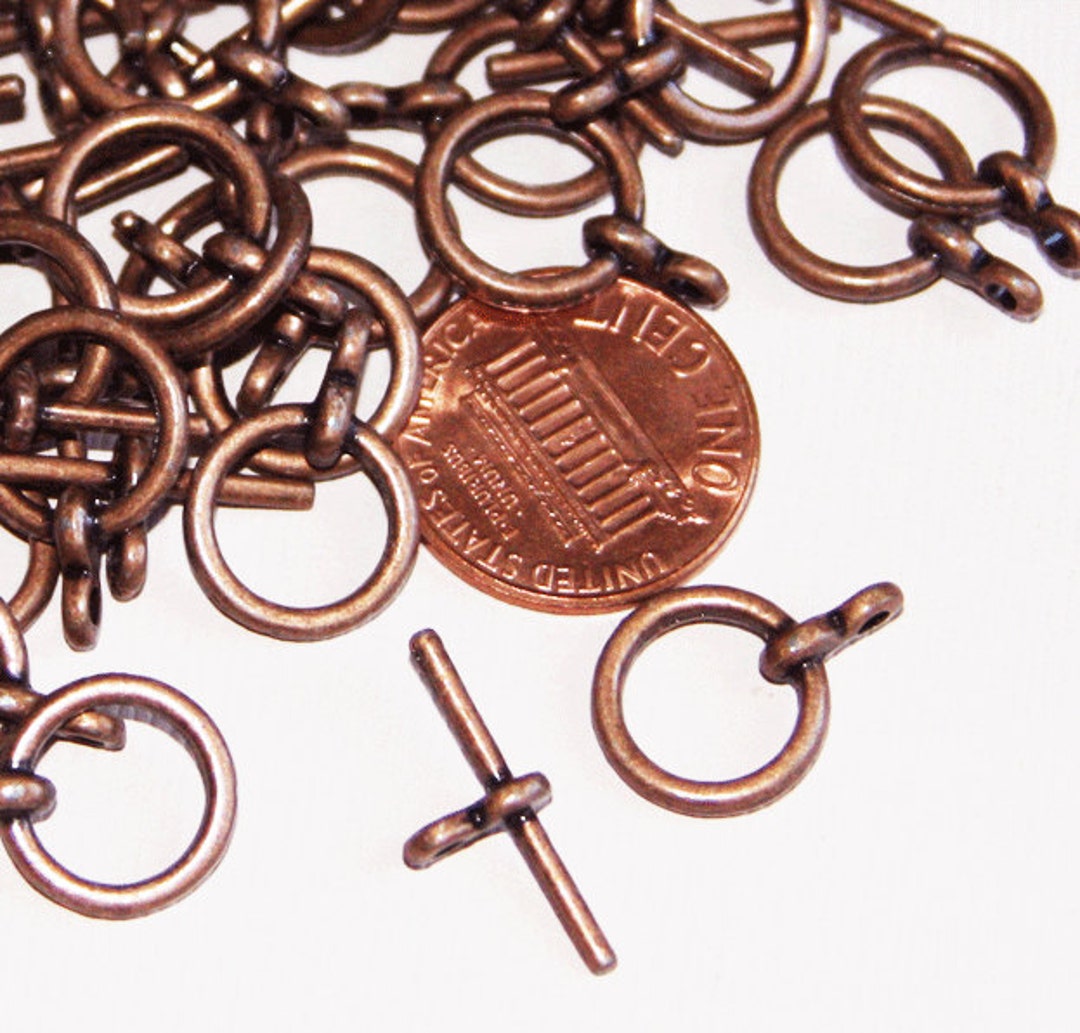 20 Sets of Antiqued Copper Finished Toggle Clasps - Etsy