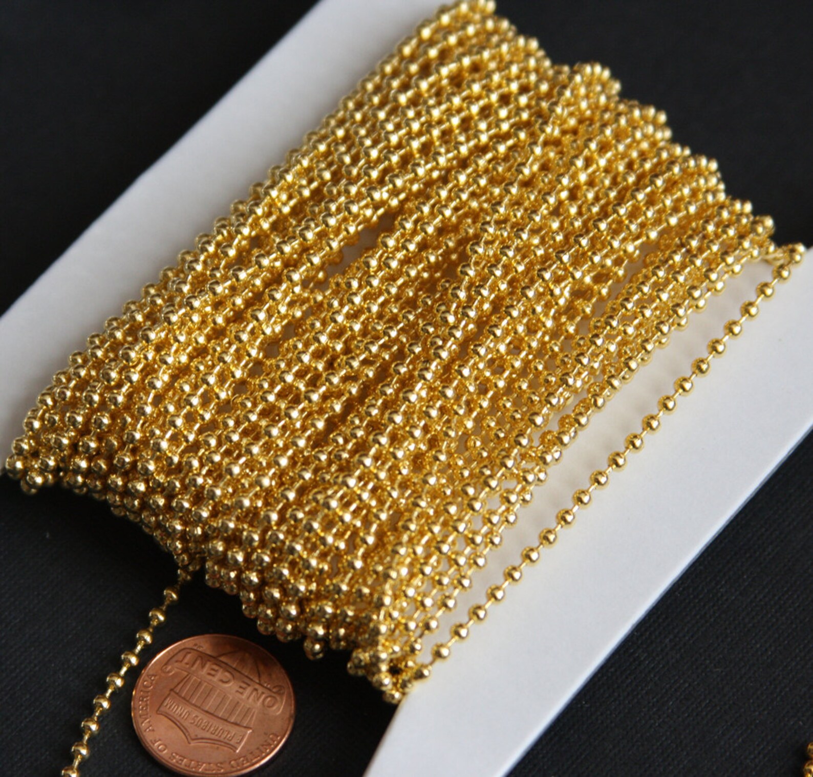 Special Sales: 32 Ft Spool Gold Plated Ball Chain 2.4mm - Etsy